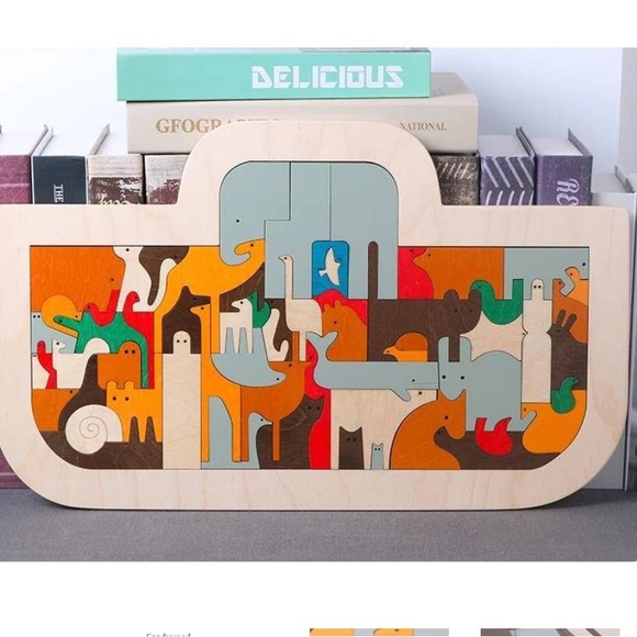 Games | George Luck Wooden Noahs Ark Puzzle | Poshmark